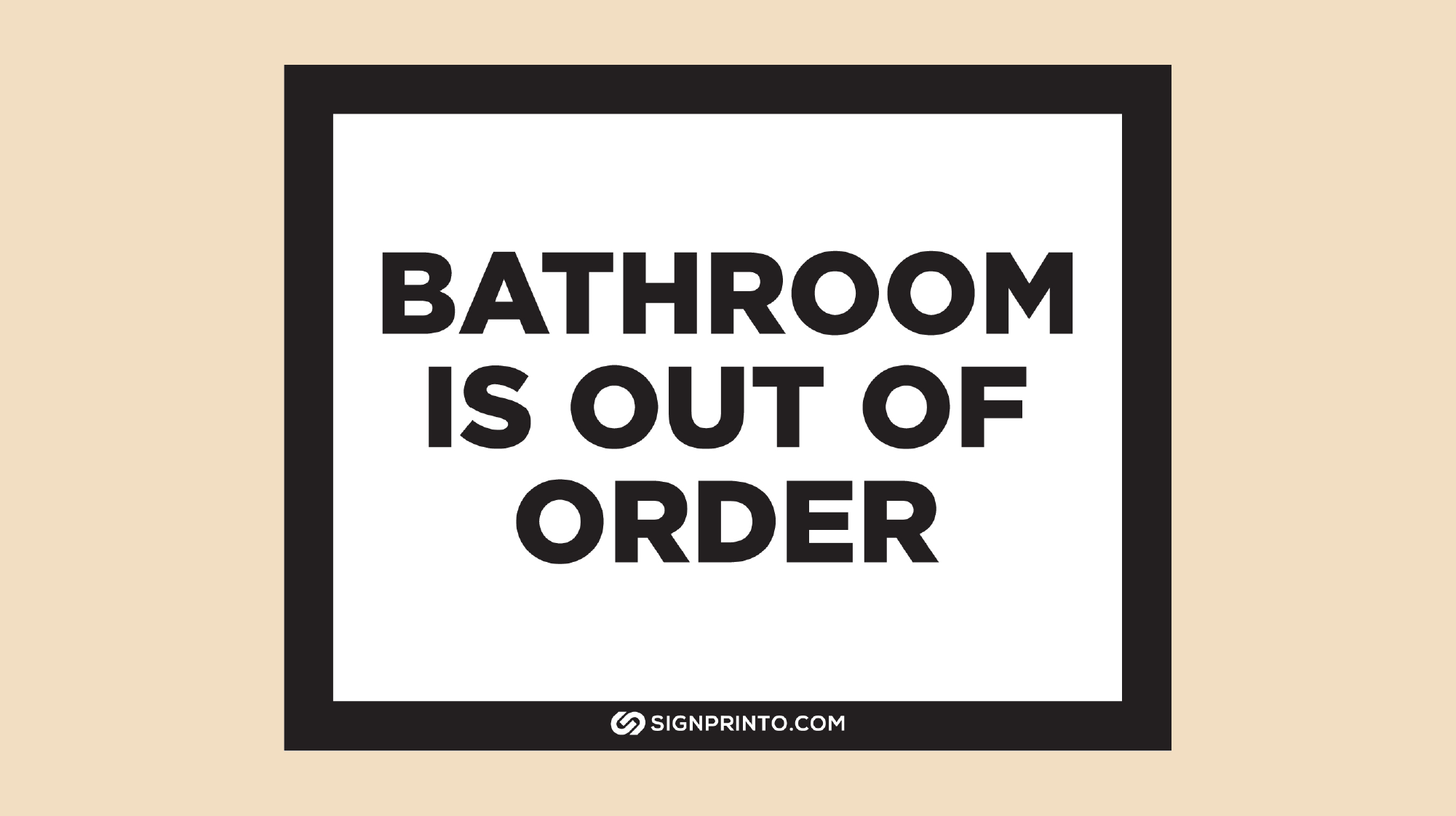 Sorry Bathroom Out of order Sign [PDF]