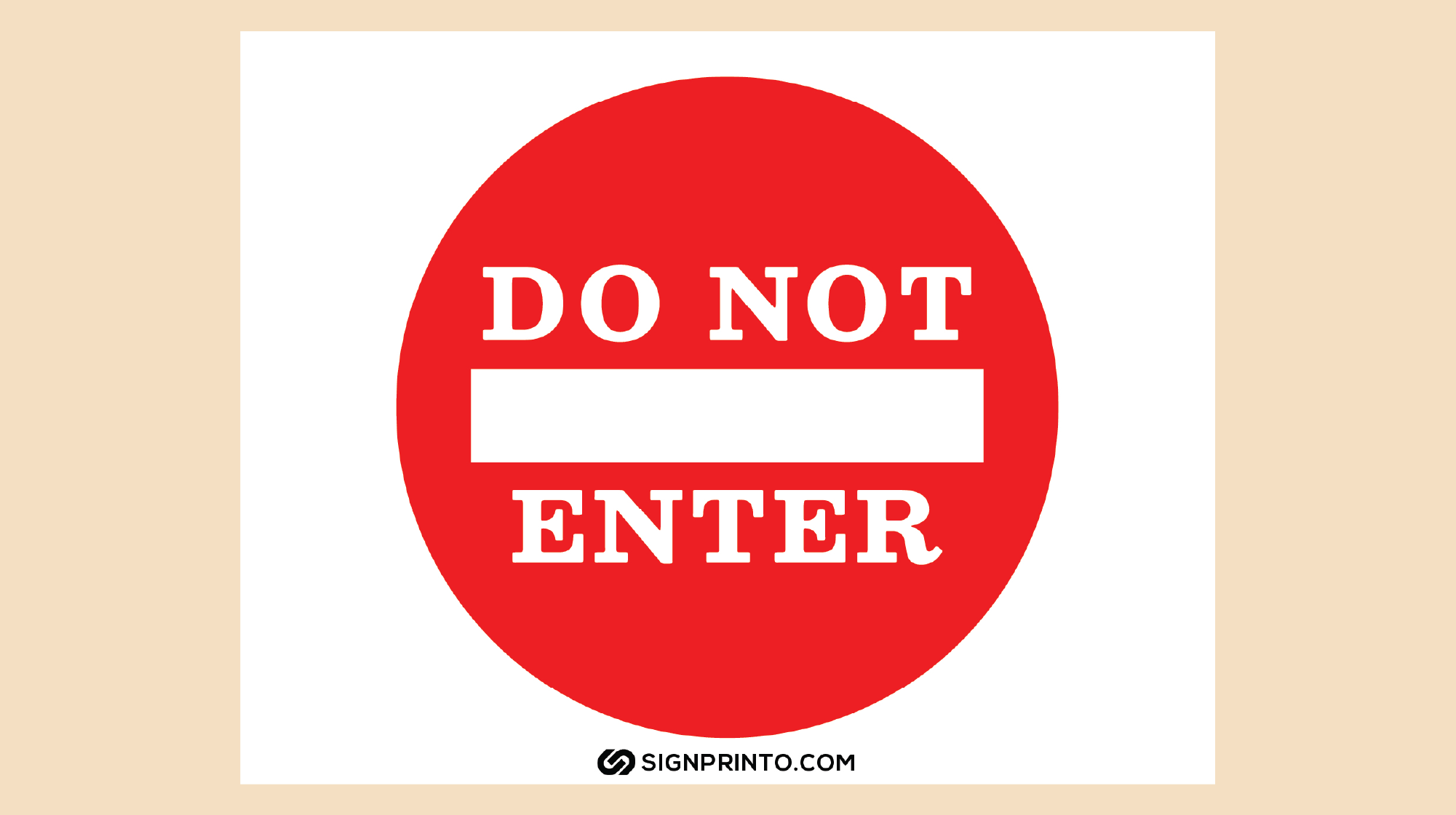 Free Printable Do Not Enter Sign[ PDF]