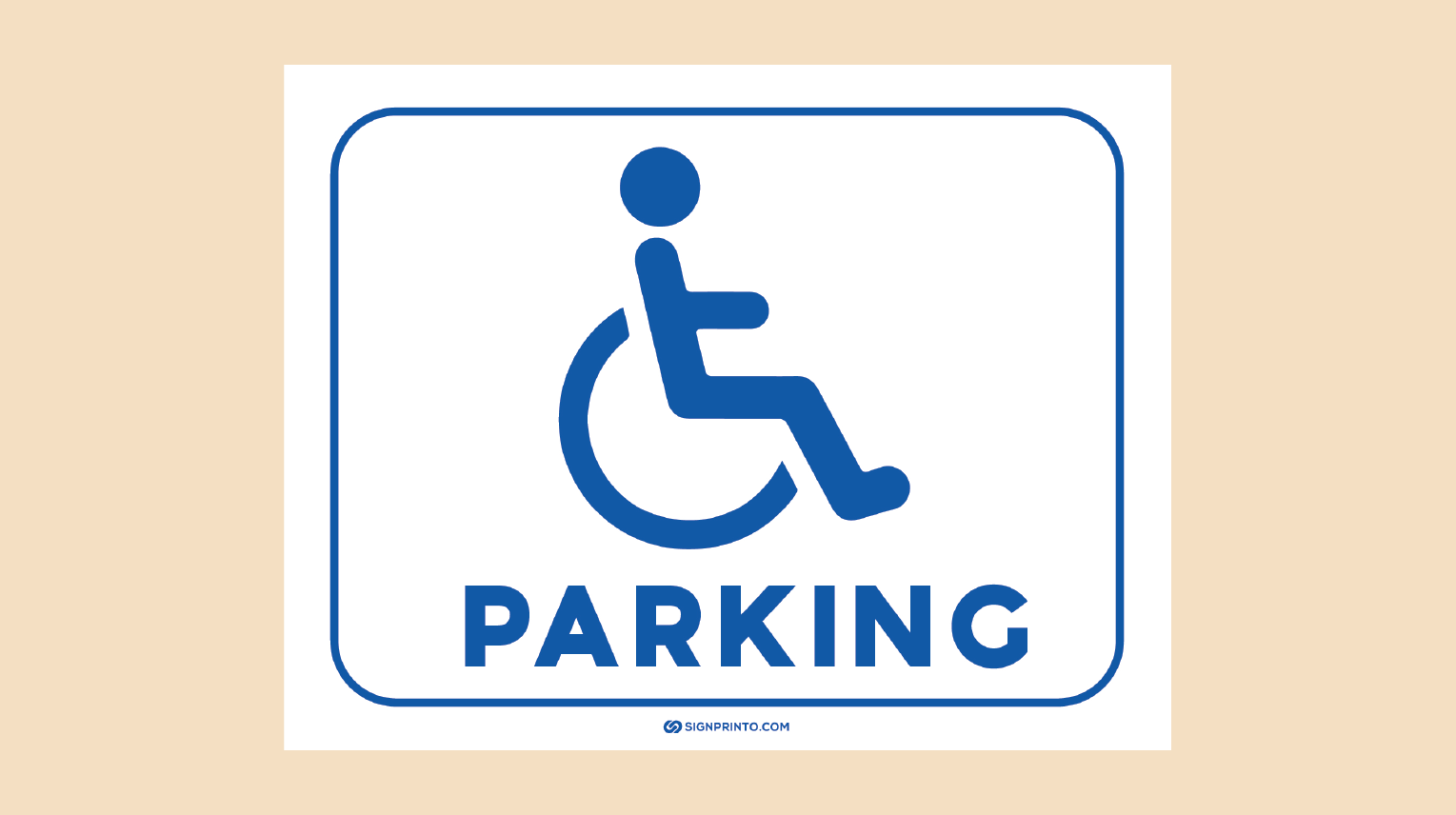 Handicap Parking Sign - Download Free Printable PDF