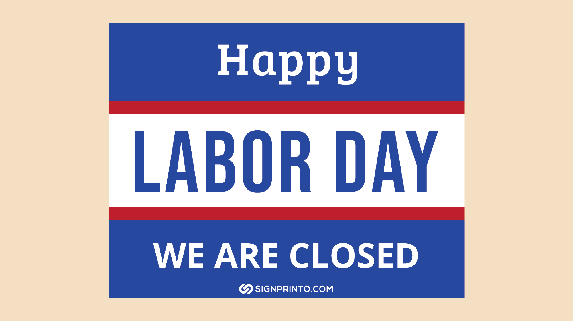 Labor Day closed sign Printable PDF FREE