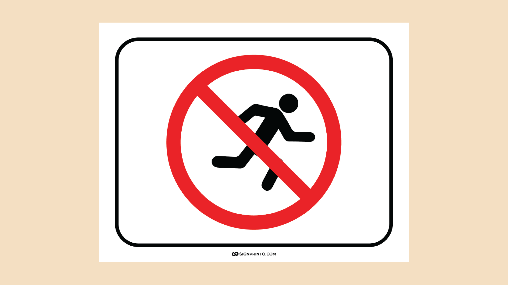 Printable No Running SignSymbol Download PDF