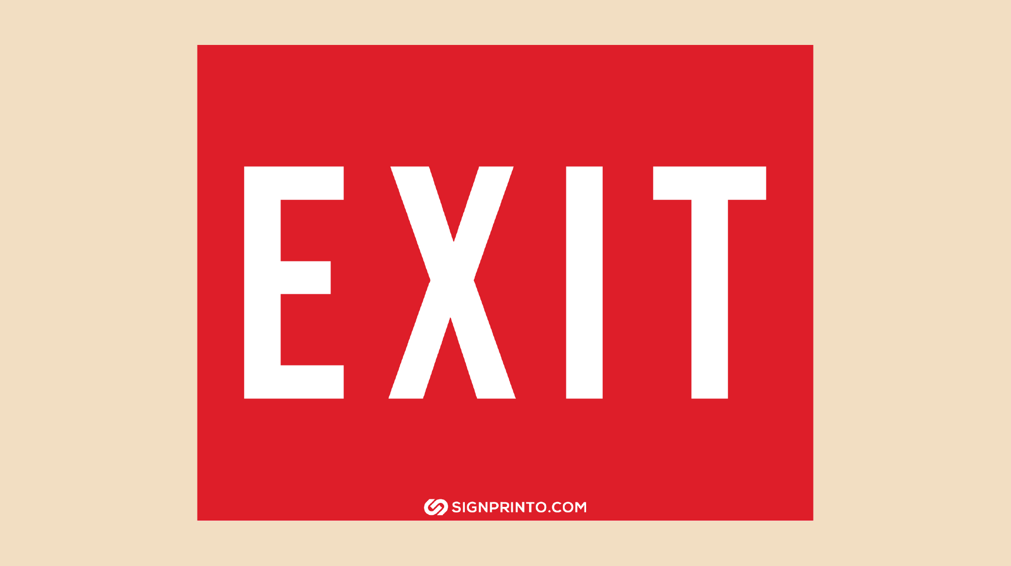 Free Printable Exit Sign [PDF]