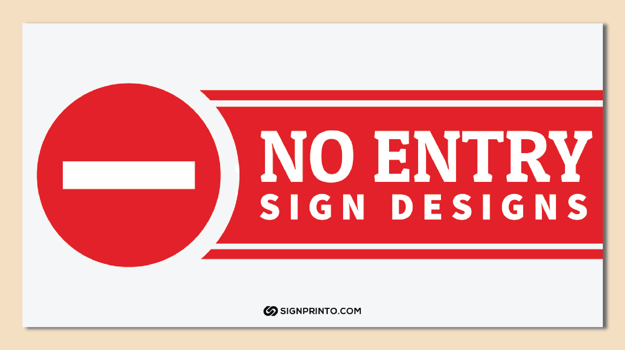 No Entry Sign PDF(Print Ready)