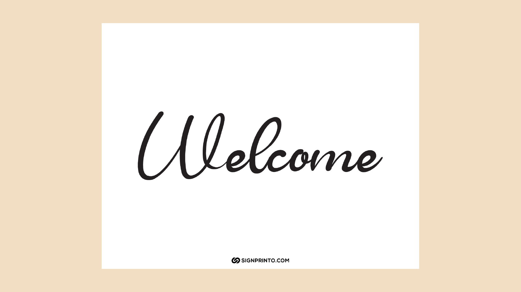 Welcome Sign-Download Free Printable PDF Designs