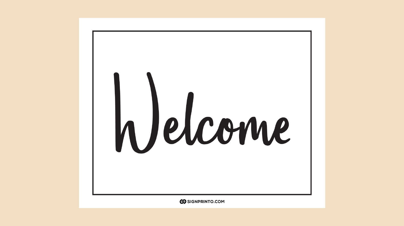 Welcome Sign-Download Free Printable PDF Designs