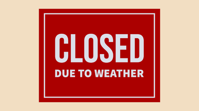 Sorry We are Closed Due to Weather Sign Design [Free Printable PDF]
