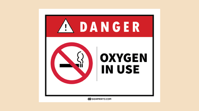 Oxygen In use Sign Printable PDF FREE