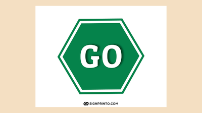 FREE Printable Go Sign PDF