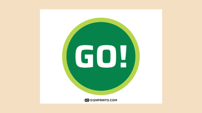 FREE Printable Go Sign PDF