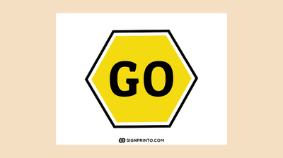 Download Free Printable Go Sign PDF