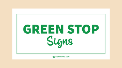 Green Stop Sign Hand Symbol -FREE printable PDF
