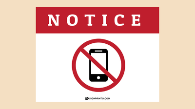 Printable No Cell Phone Sign - Free Download