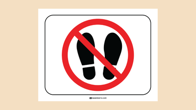 Please Remove Your Shoes Sign Printable PDF