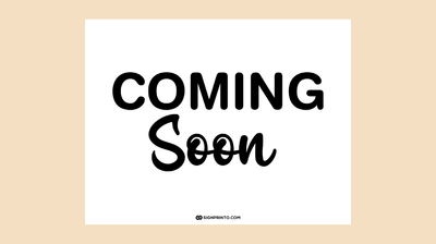 Coming Soon Sign -Free Printable PDF