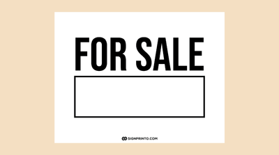 For Sale Sign Free Printable PDF