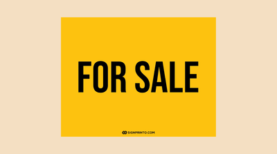 For Sale Sign Free Printable PDF