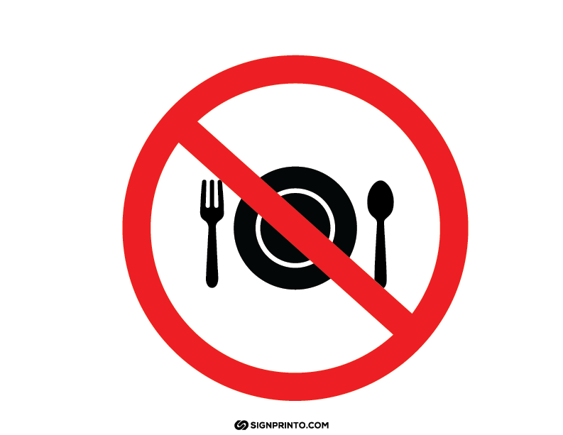 No Food Sign Collection - Download Free Printable PDF