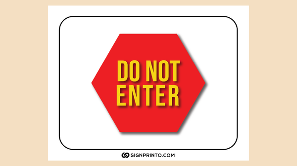 Do Not Enter Sign Collection - Download Free Printable Sign