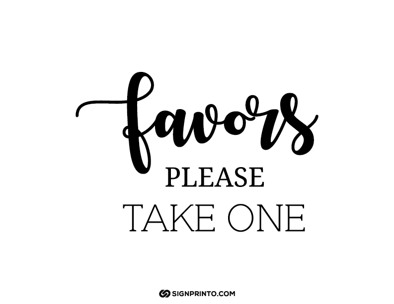 Printable Kindness: Please Take One Sign – Free Download PDF