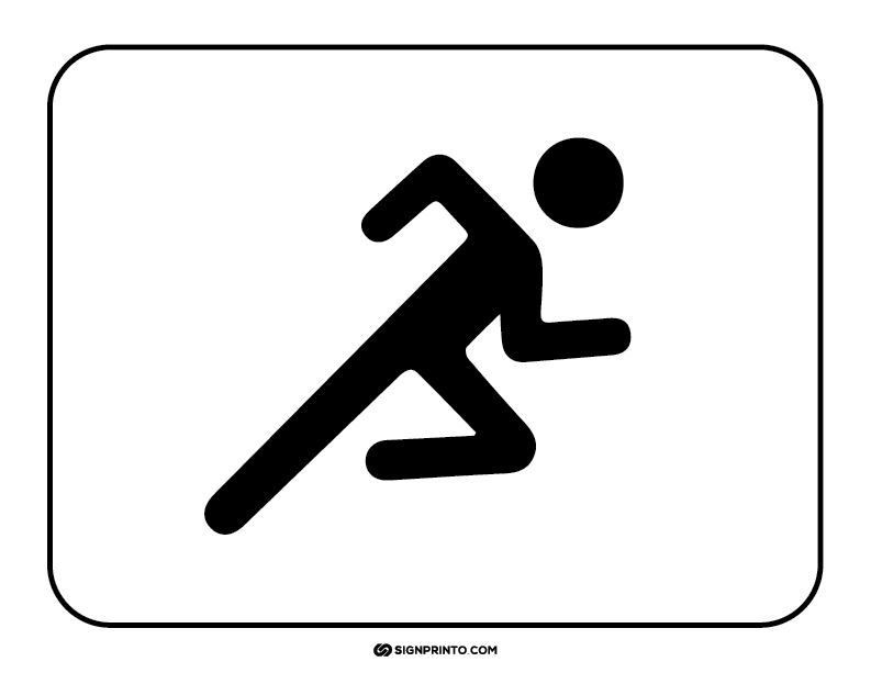 Safety First: No Running Sign Download – Free Printable PDF