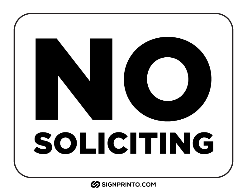 No Soliciting Sign- Respect Our Privacy - Download Free Printable PDF