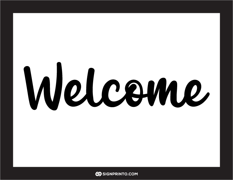 Free Printable Welcome Sign -PDF