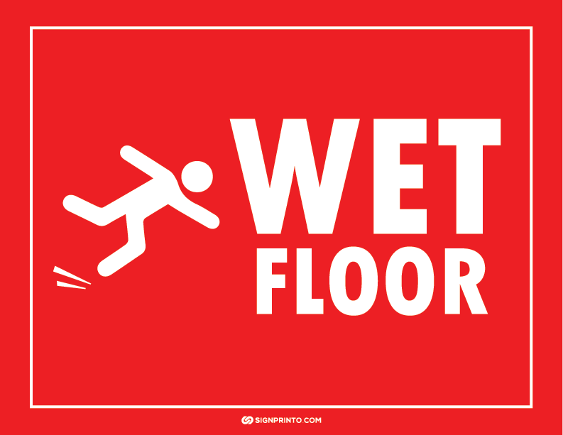Wet Floor Sign Collection -Download Free Printable PDF