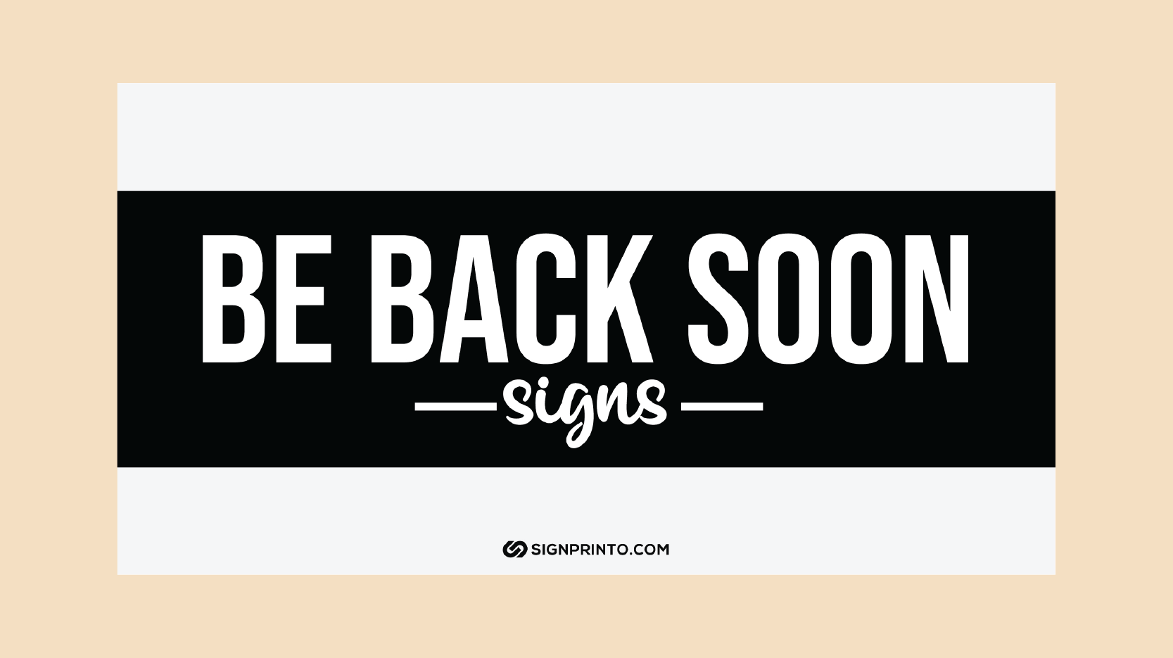 Be Back Soon Sign [Printable PDF]