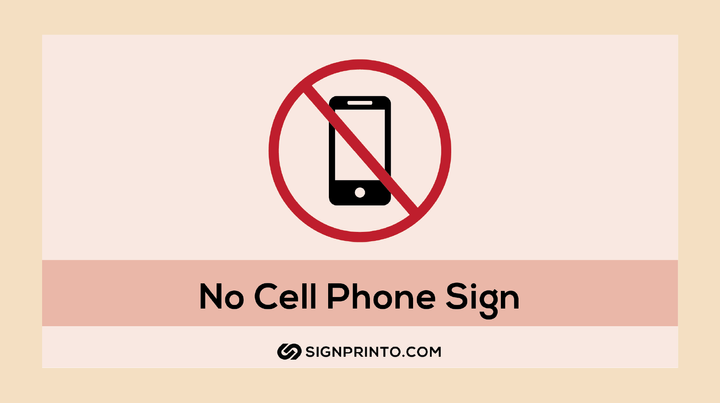 No Cell Phone Sign-Downlaod Free Printable PDF Collection