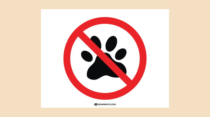 No Pets Allowed Sign Free Printable PDF: Keep Spaces Pet Free