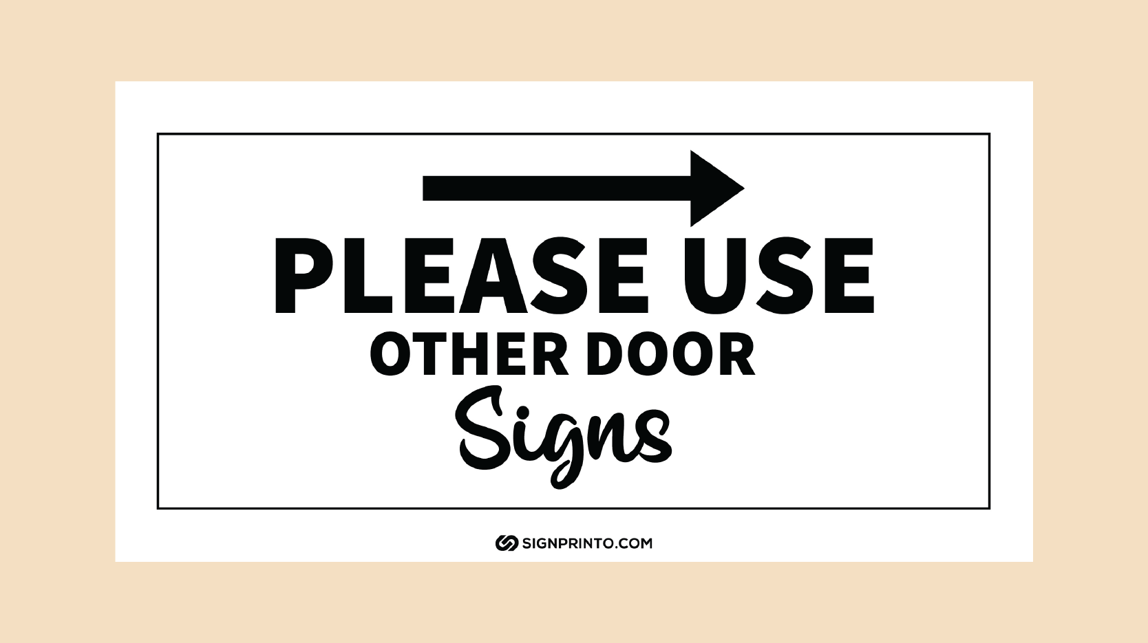 Printable Please Use Other Door Sign PDF