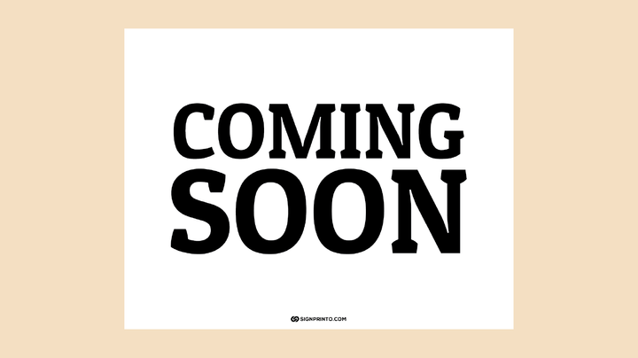 Coming Soon Sign -Free Printable PDF