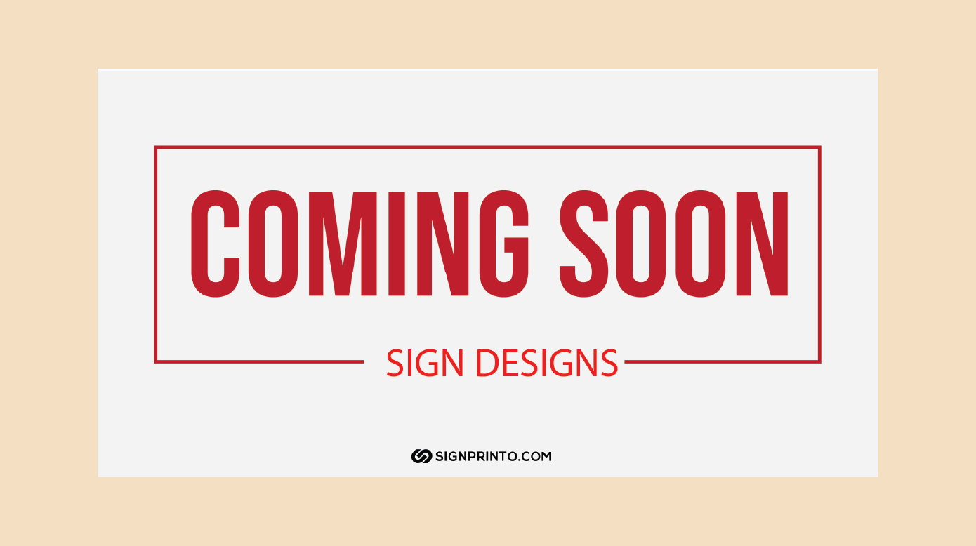 Coming Soon Sign -Free Printable PDF