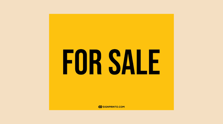 For Sale Sign Free Printable PDF