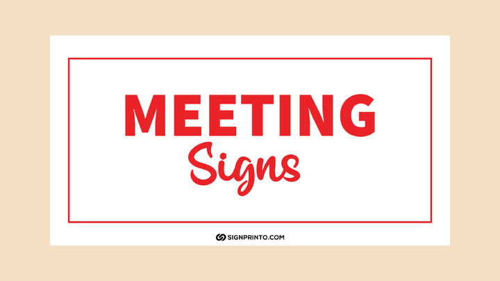 Printable In A Meeting Sign [Download PDF]