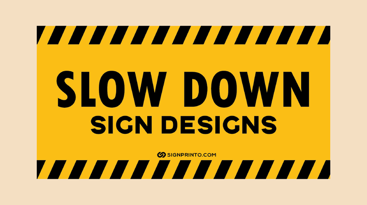 Slow Down Sign: Safety First -Download Free Printable PDF