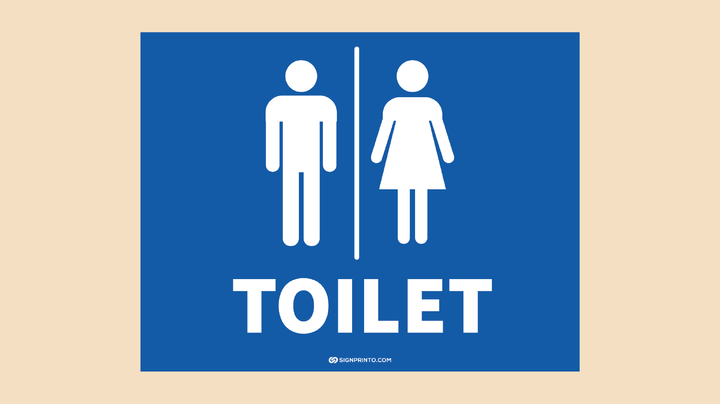 Toilet Sign Printable PDF